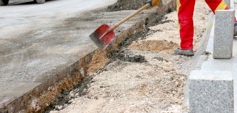 Road repairing works stock image. Image of pavement, asphalting - 72477753