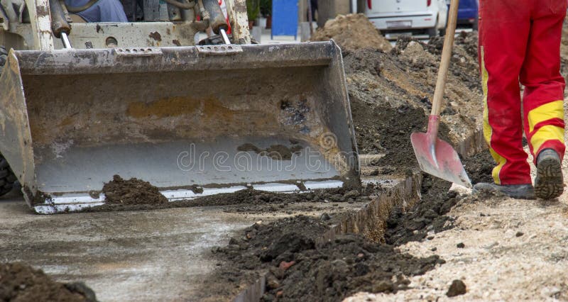 Road repairing works stock photo. Image of patchwork - 72477758