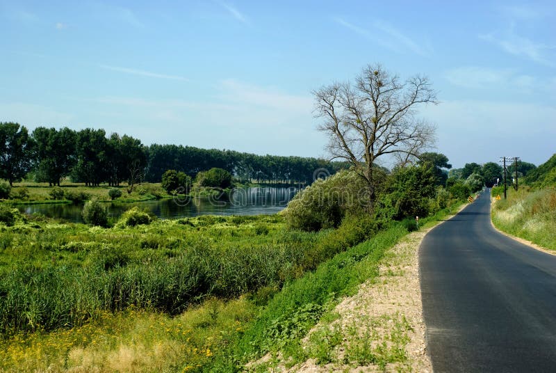 Road and river stock photo. Image of clouds, cloud, autumn - 11627046