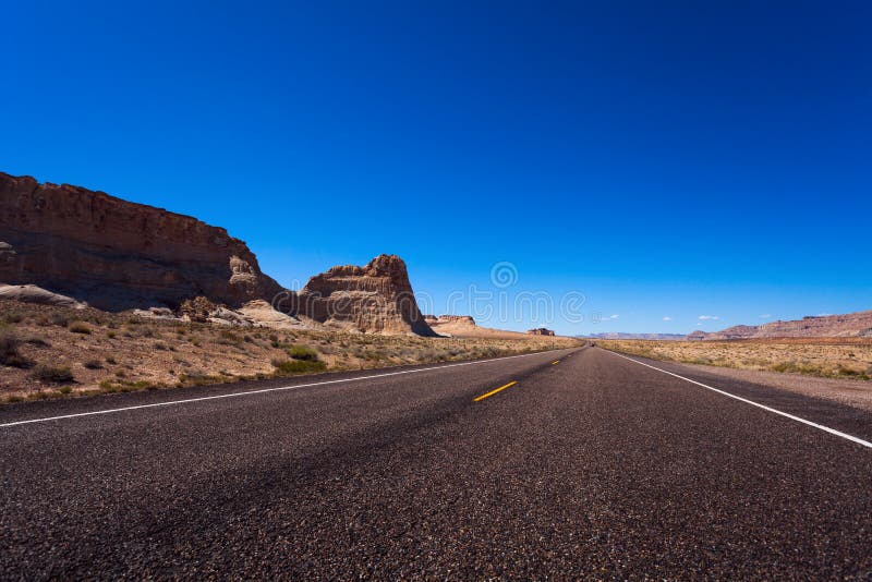 Road with Rocks on Left Side, Death Valley Desert Stock Image - Image ...