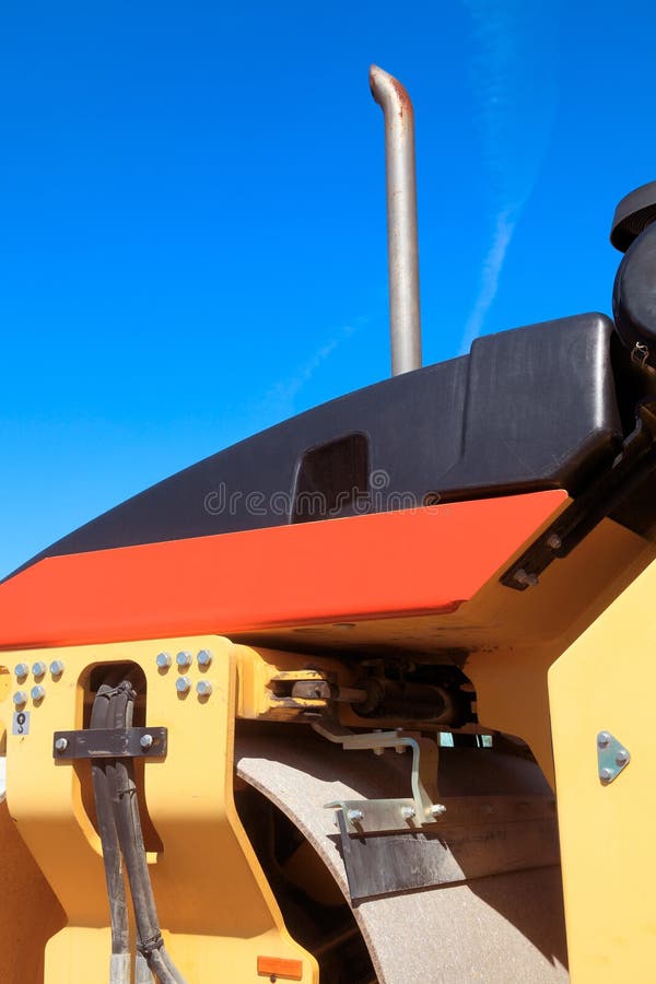 Road roller stock image. Image of industry, industrial - 24240645