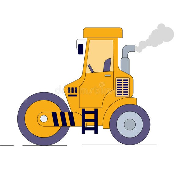 Road Roller Clip Art Vector Stock Illustration - Illustration of roller ...