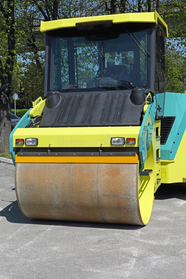 Road Roller Machine stock photo. Image of industry, equipment - 202641732