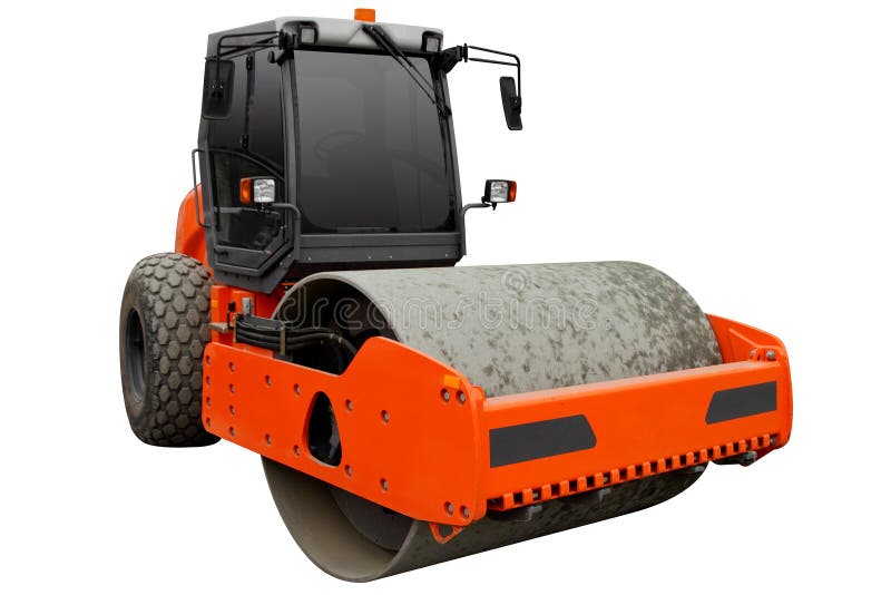 Road Roller for Soil Compaction. Stock Photo - Image of vehicle ...