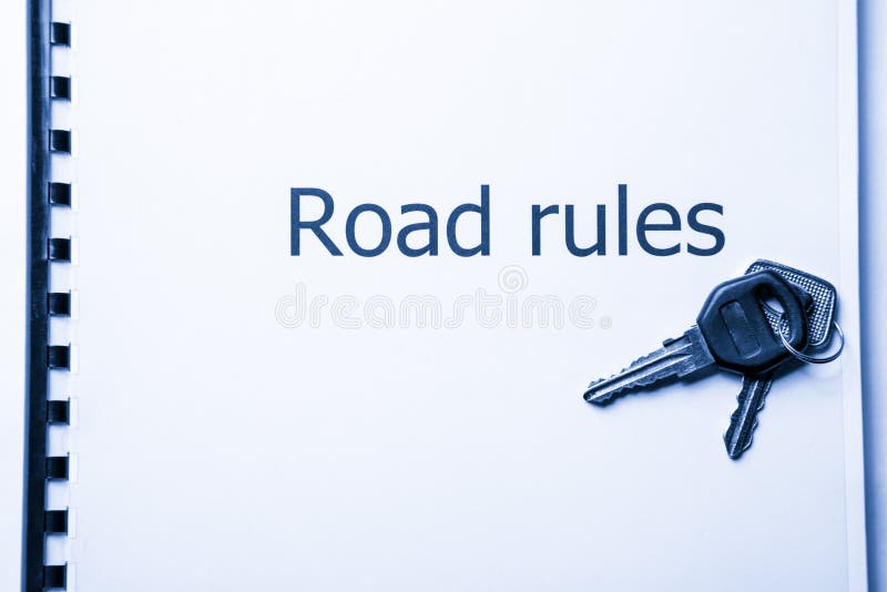 Road rules stock photo. Image of lock, road, title, concept - 28745026