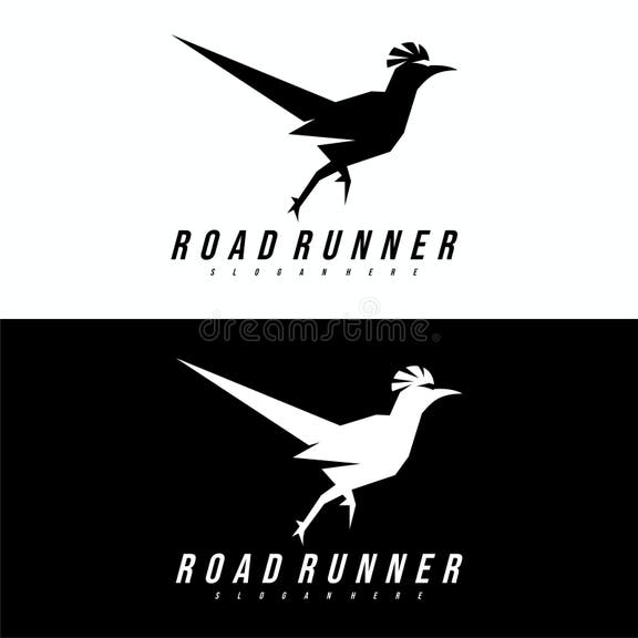 Road Runner Logo Design Vector Stock Vector - Illustration of fast ...