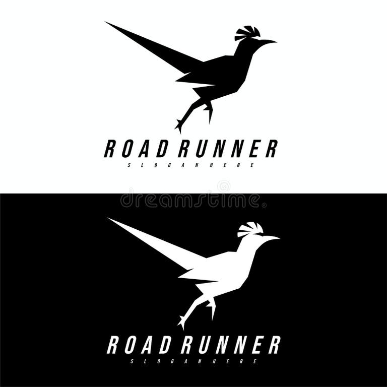 Road Runner Logo Design Vector Stock Vector - Illustration of fast ...