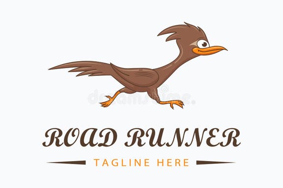 Road Runner Logo Design Vector Flat Isolated Illustration Stock Vector ...