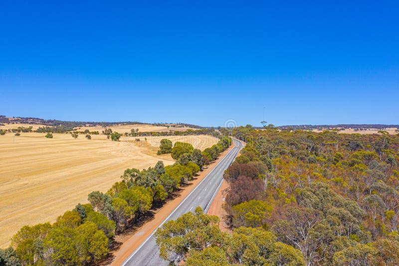 Road Running through Hinterland of Western Australia Stock Image ...