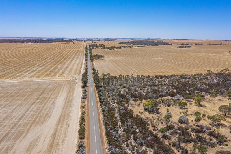 Road Running through Hinterland of Western Australia Stock Image ...