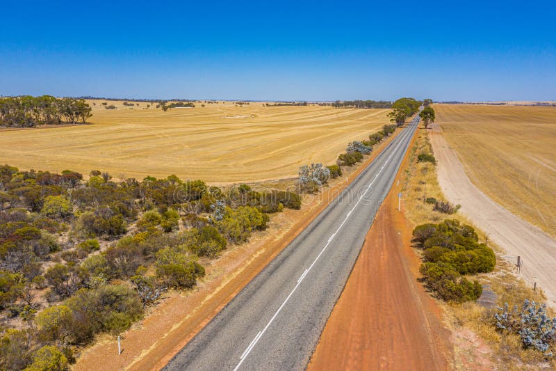 Road Running through Hinterland of Western Australia Stock Photo ...