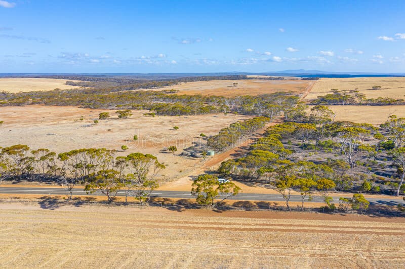 Road Running through Hinterland of Western Australia Stock Image ...