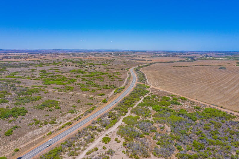 Road Running through Hinterland of Western Australia Stock Image ...