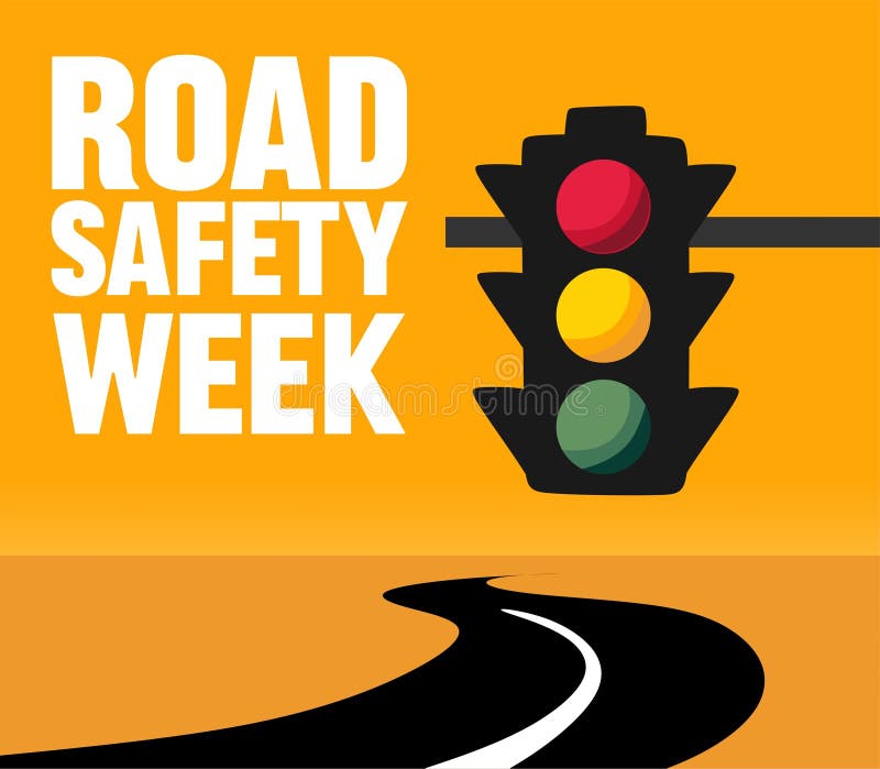 Road Safety Week for Better Driving Safety Stock Illustration ...