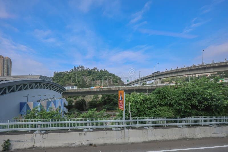The Road Scape of Ching Cheung Road May 11 2024 Editorial Photo - Image ...