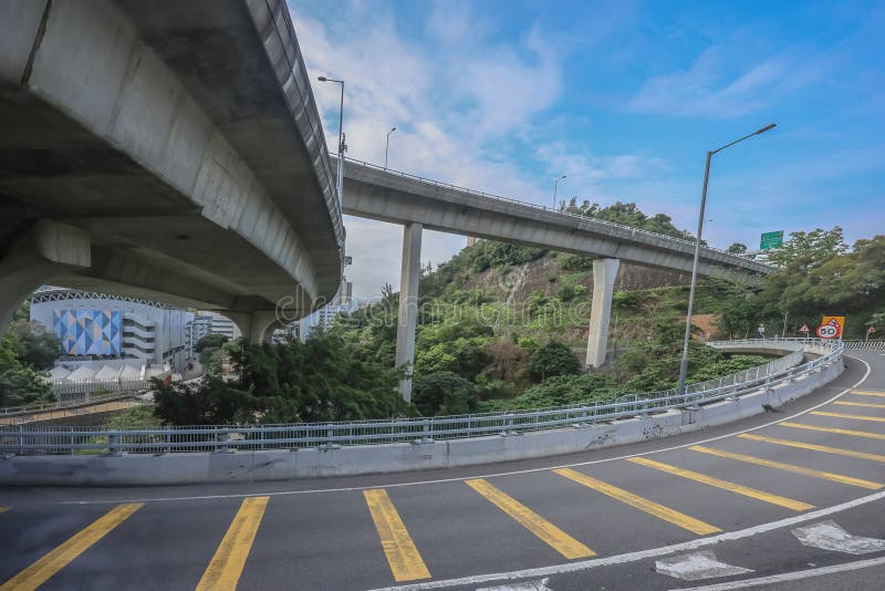 The Road Scape of Ching Cheung Road May 11 2024 Editorial Stock Image ...