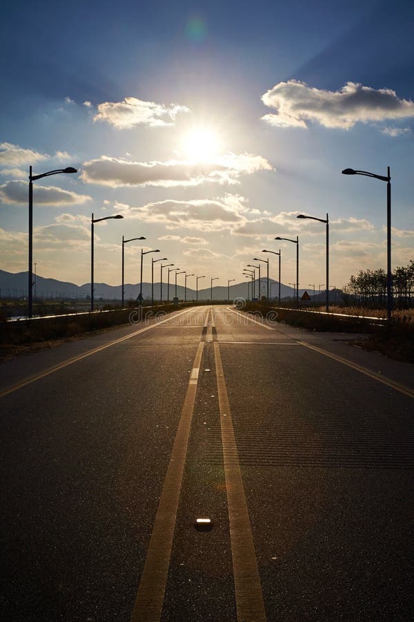 A road stock photo. Image of emotional, landscape, incheon - 244653564