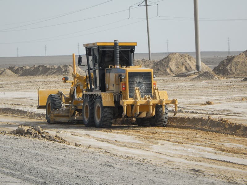 Road scraper stock photo. Image of ground, construction - 6708920