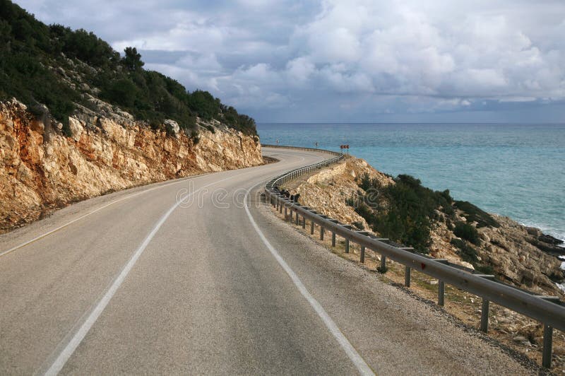 Road by the sea stock photo. Image of sweden, landscape - 9147292