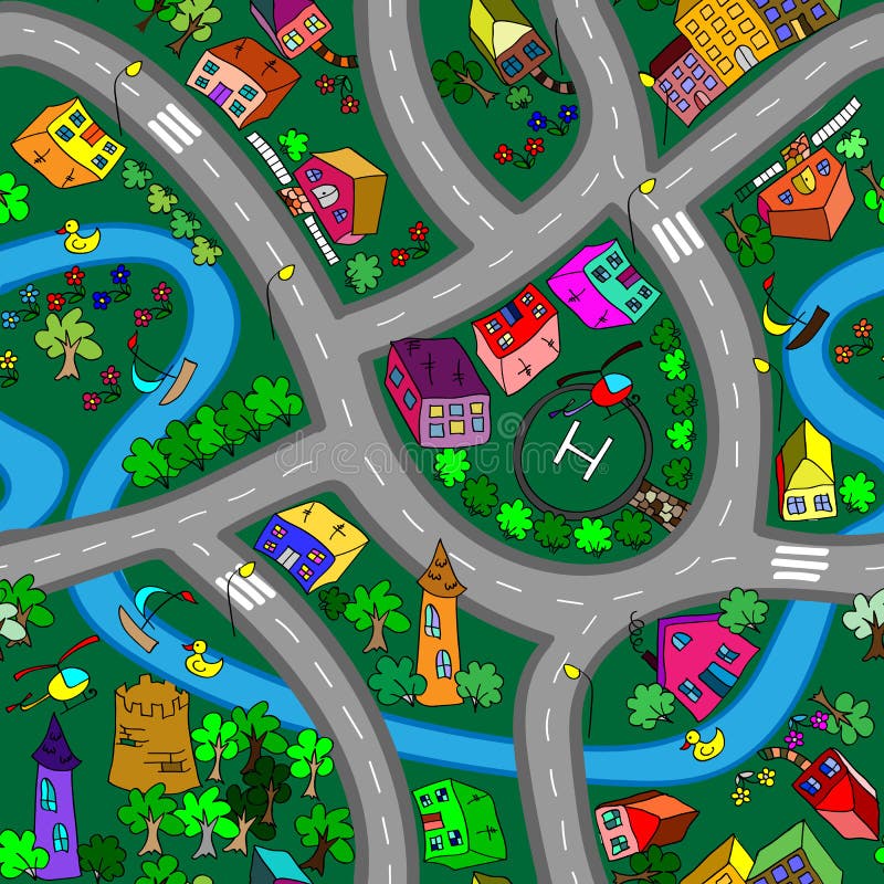 Kids Road Map Stock Illustrations – 615 Kids Road Map Stock ...