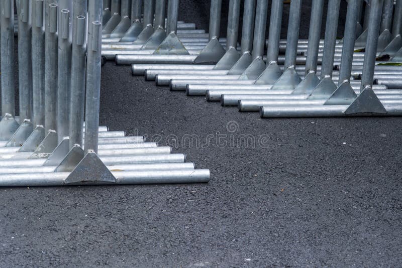 Road Security Barrier Isolated. Stock Photo - Image of portable ...