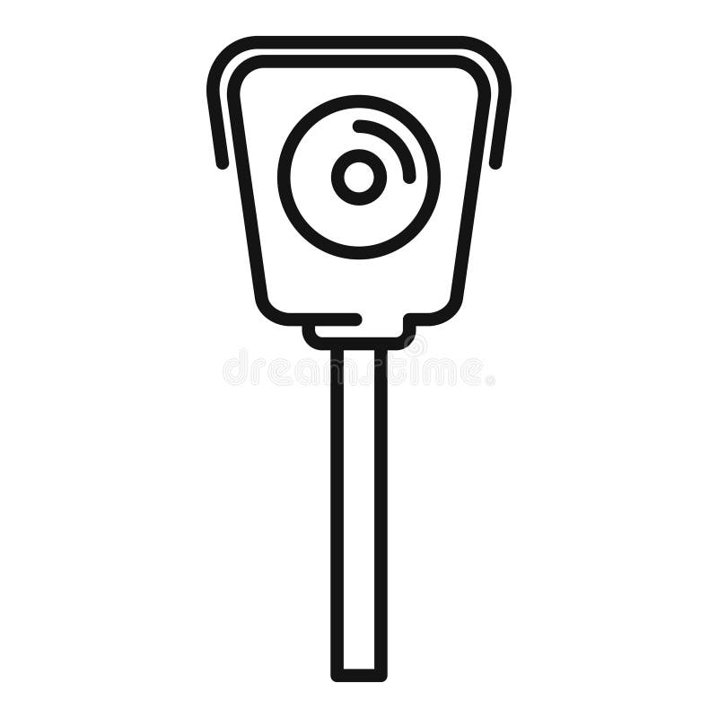 Road Sensor Camera Icon Outline Vector. Care Seat Spot Stock ...