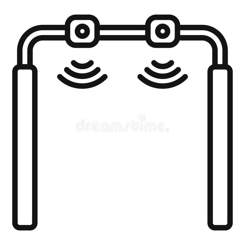 Road Sensor Control Icon Outline Vector. View Crosswalk Stock Vector ...