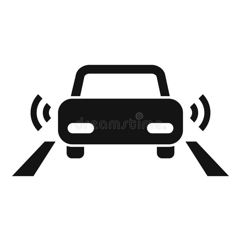 Road Sensor Control Icon Simple Vector. Safety System Stock ...