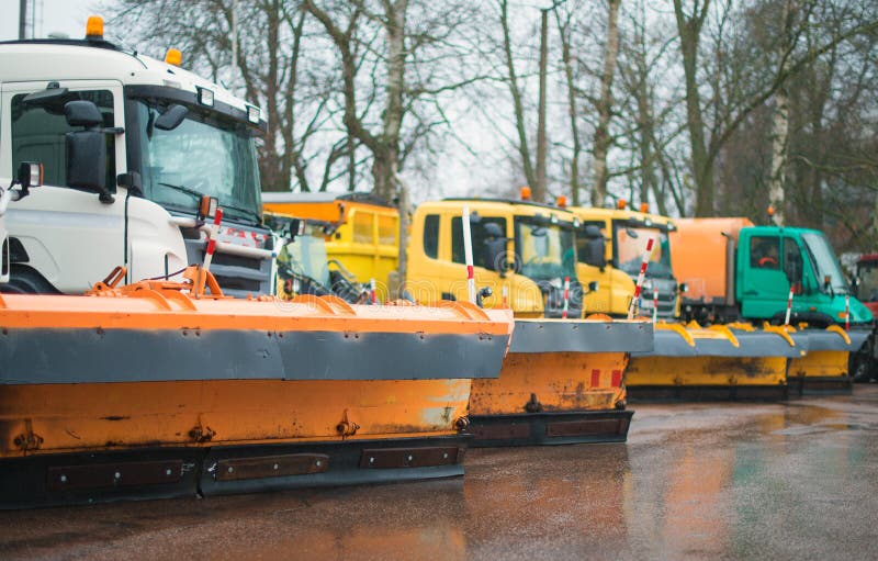 Road Services are Ready for Winter. Stock Image - Image of cleaning ...