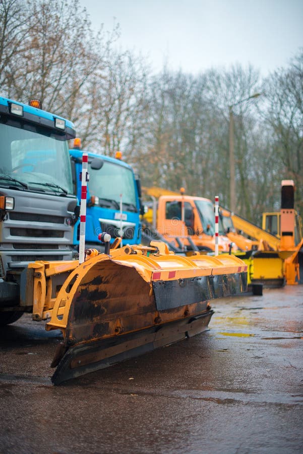 Road Services are Ready for Winter. Stock Image - Image of shovel ...