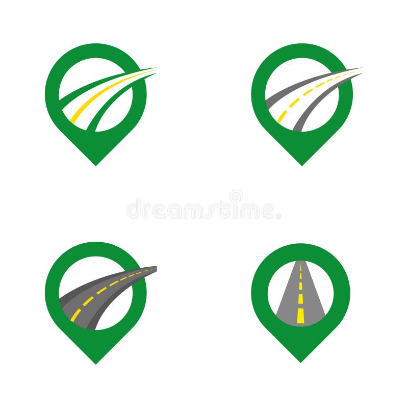 Green road stock vector. Illustration of illustrations - 99245474