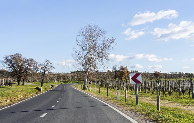 Road with a Sharp Corner Ahead Stock Photo - Image of route, slovenia ...