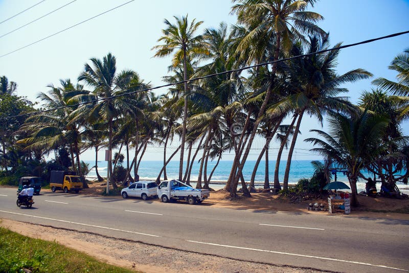 Asphalt Road on the Ocean Shore Stock Image - Image of coast, primitive ...