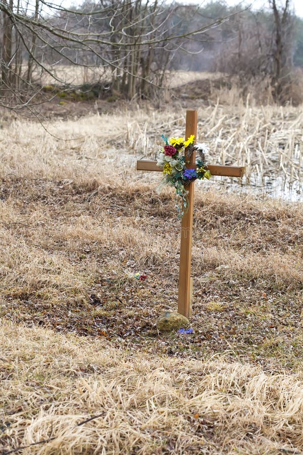 Road Side Memorial stock photo. Image of tragedy, loved - 23860422