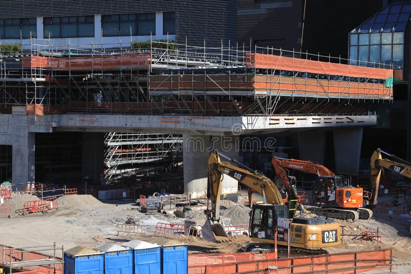 Road Side Under Construction Building at Hong Kong 22 Aug 2021 ...