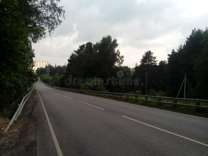 Road side view stock photo. Image of highway, asphalt - 206764290