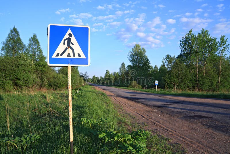 Road sign stock photo. Image of blue, service, pole, road - 18054856