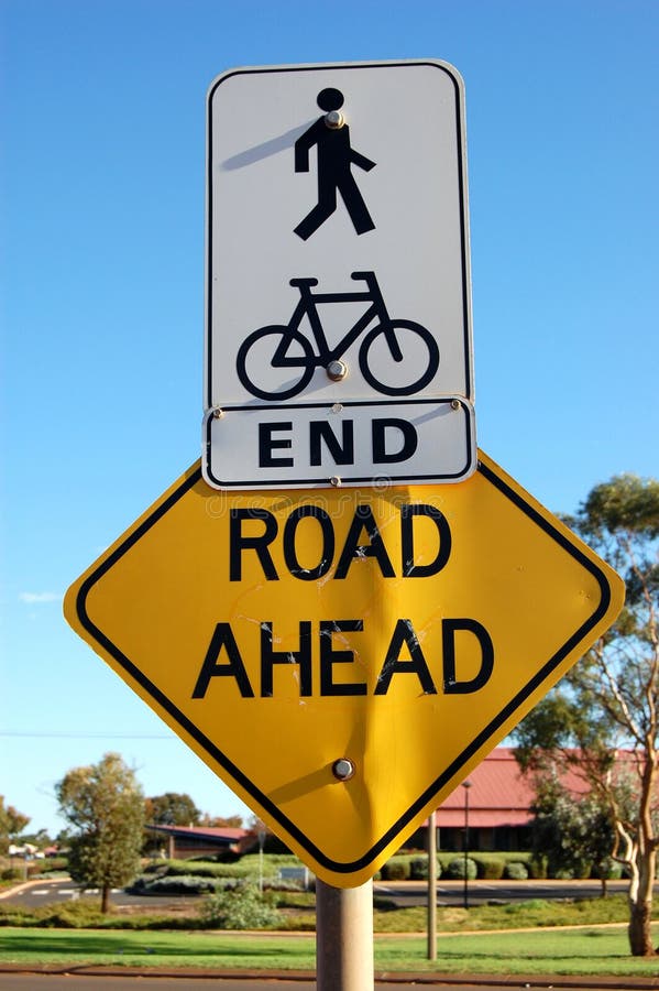 Road sign stock image. Image of path, australia, town - 23282245