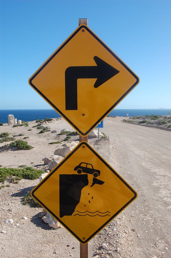 Road sign stock image. Image of gravel, ocean, blue, travel - 23282287