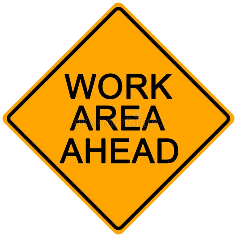 Road Work Ahead Sign Stock Illustrations – 1,384 Road Work Ahead Sign ...