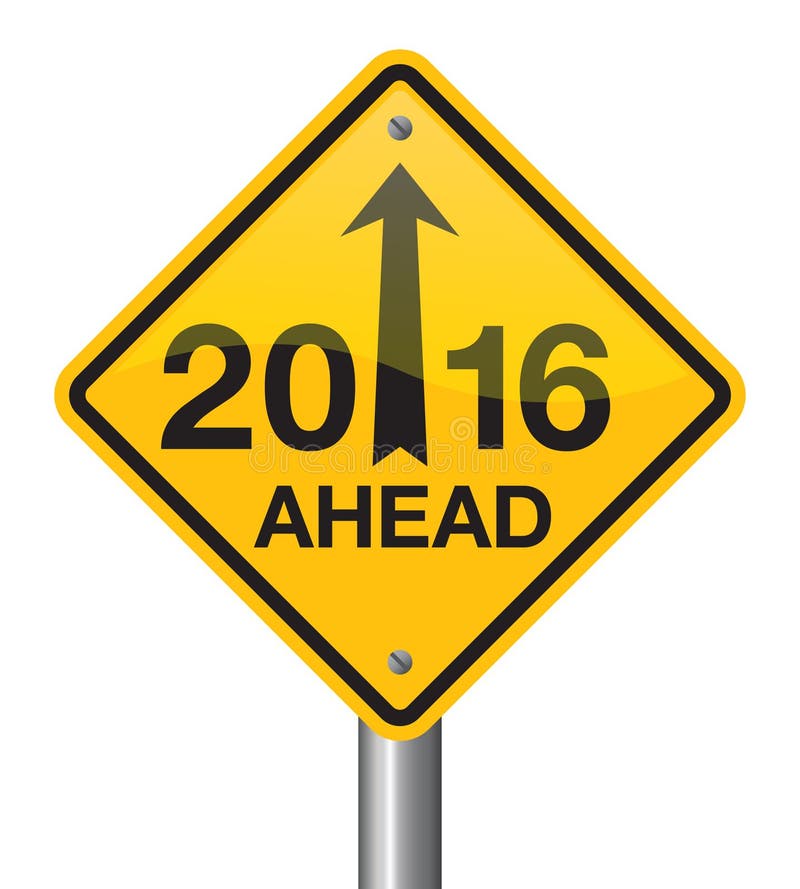 2016 Road Sign stock vector. Illustration of year, concept - 62477092