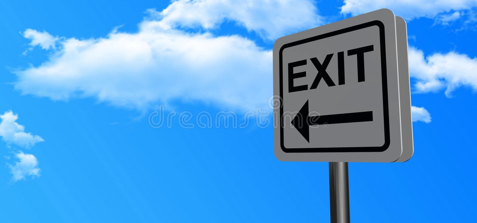 Exit traffic sign stock photo. Image of arrow, information - 20614026