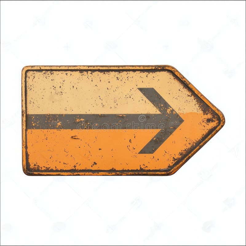 Road sign arrow isolated stock image. Image of paint - 373624665