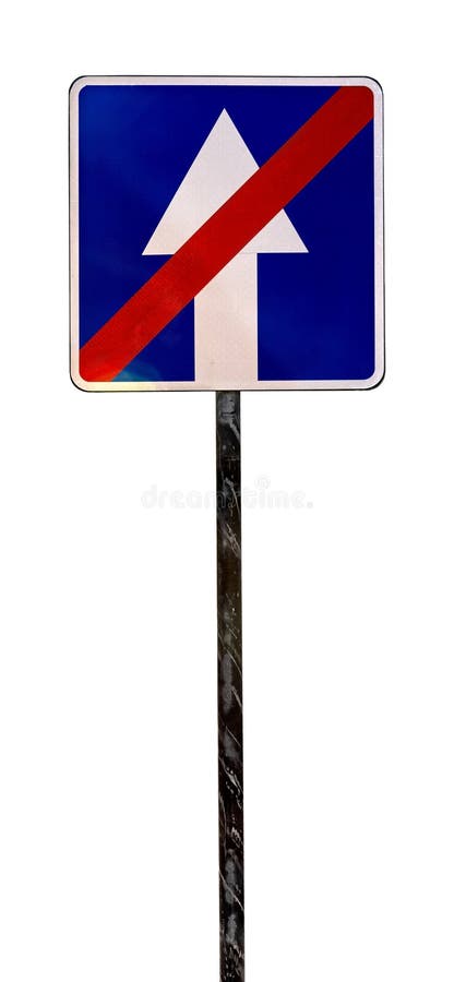 Road Sign with an Arrow.Road Stock Image - Image of blue, stop: 304832161
