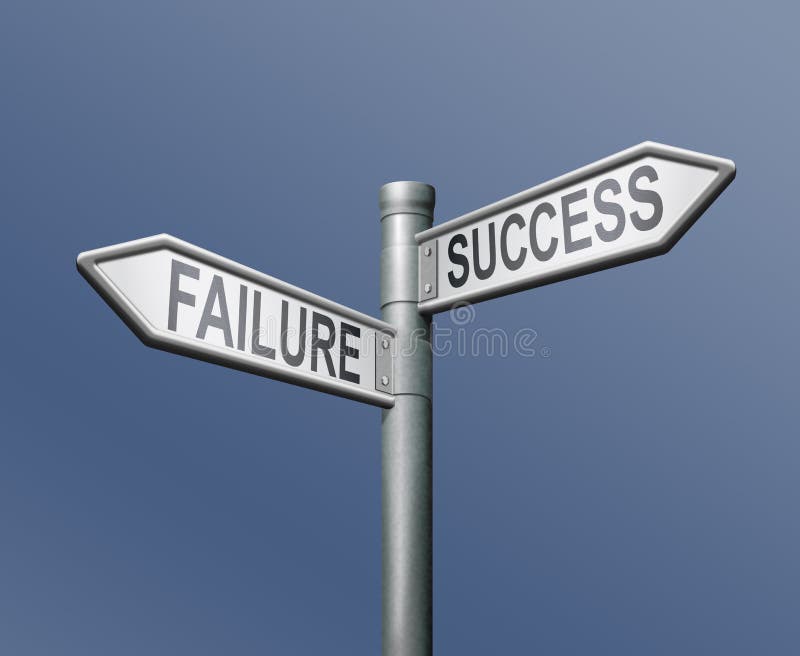 Success Vs Failure - Toggle Switch Stock Illustration - Illustration of ...