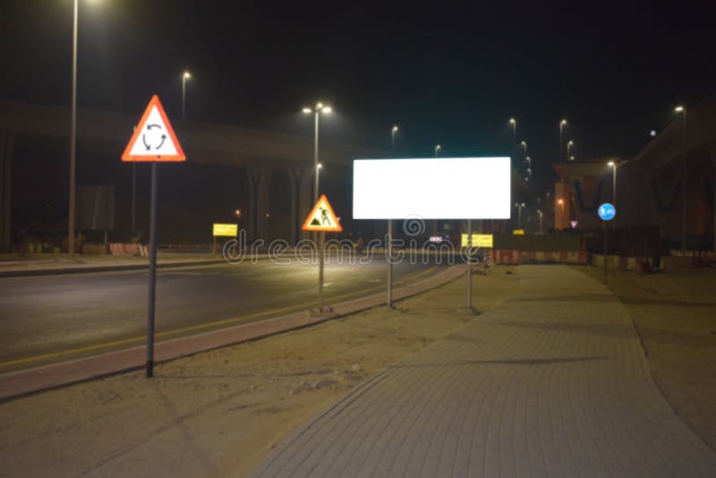 Road Sign Billboard Advertisement Concept Stock Photo - Image of board ...