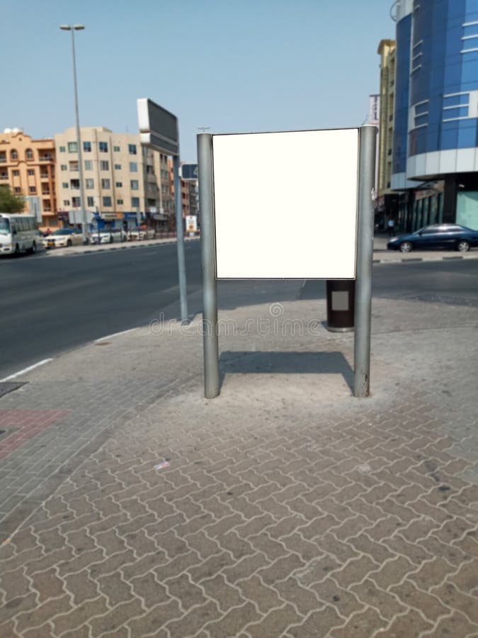 ROAD SIGN BILLBOARD ADVERTISEMENT Idea Editorial Image - Image of ...