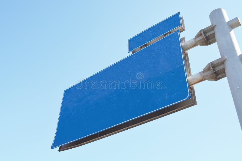 Road Sign stock photo. Image of empty, blank, location - 46157986