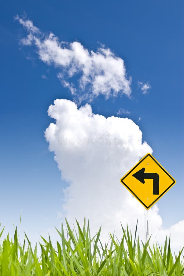 Road sign with blue sky stock image. Image of soft, signal - 17349127