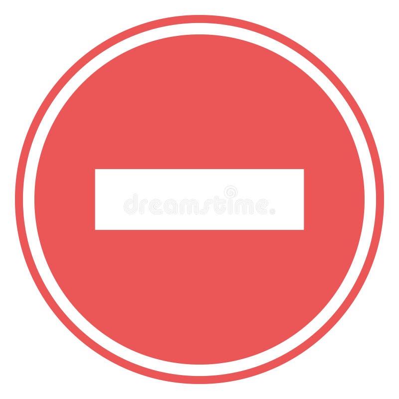 Road Sign Brick, Entry Prohibited, No Entry Icon Stock Vector ...